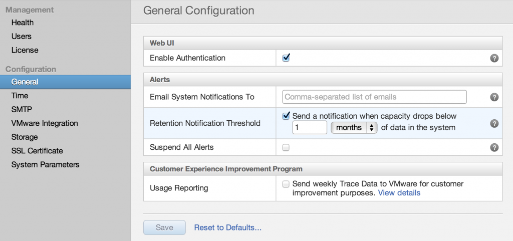 vCenter Log Insight - Administration Overview - SFlanders