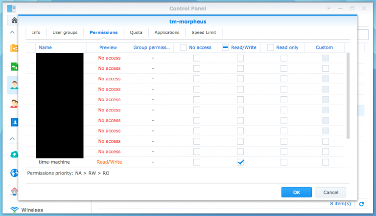 Synology: Configuring Time Machine and Quotas - SFlanders